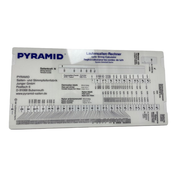 Pyramid Lute Calculator Lute String Calculator - Etsy