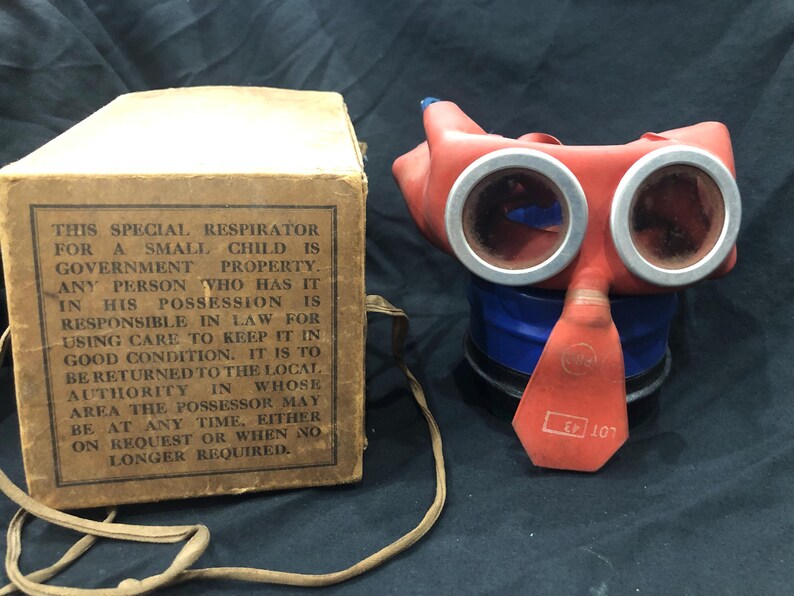 WW2 "mickey Mouse" Childs Respirator - Etsy