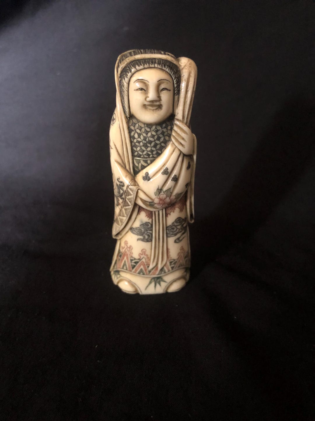 Chinese Carved Bone Figure - Etsy