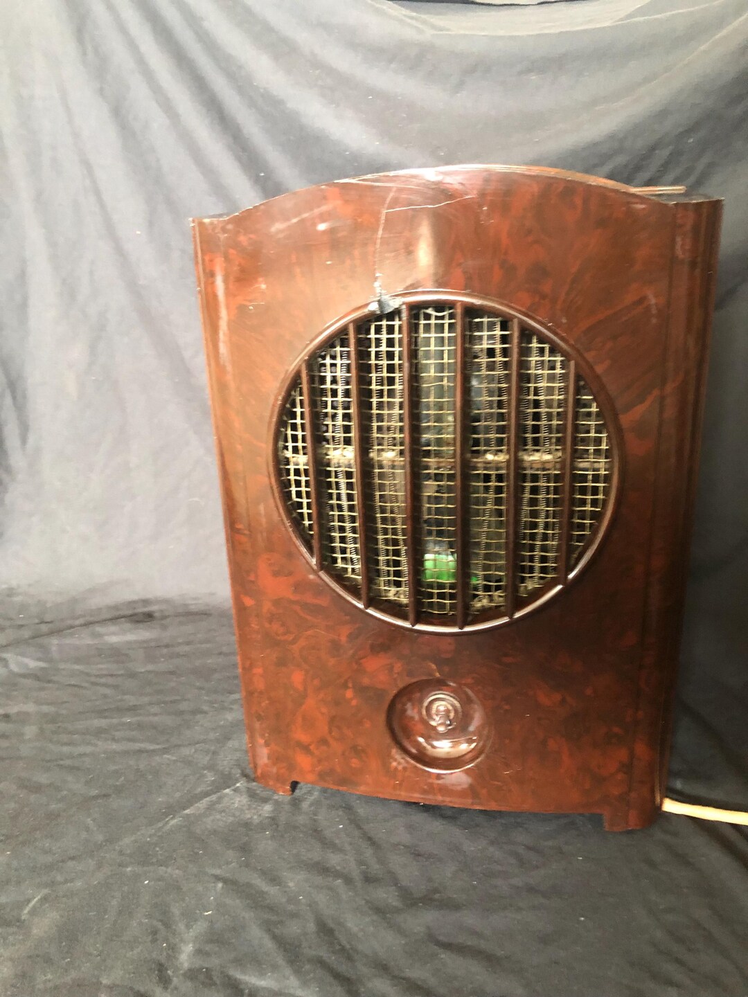 VINTAGE BAKELITE Cased GEC Fan Heater Electric Made in England Art Deco ...