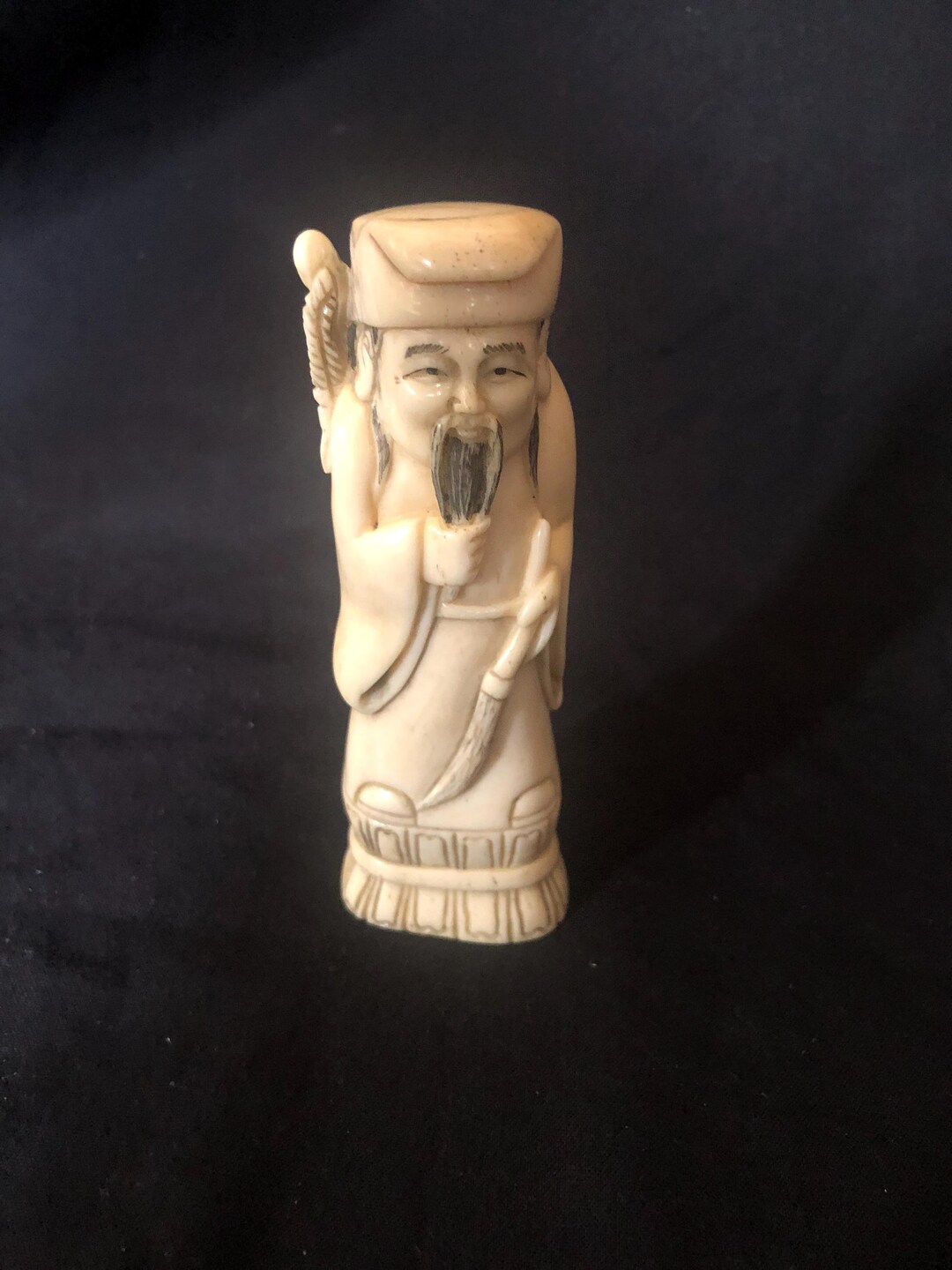 Chinese Carved Bone Figure - Etsy
