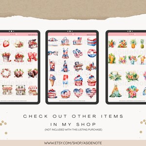 Summer Collection Tropical Beach Goodnotes Planner Stickers ...