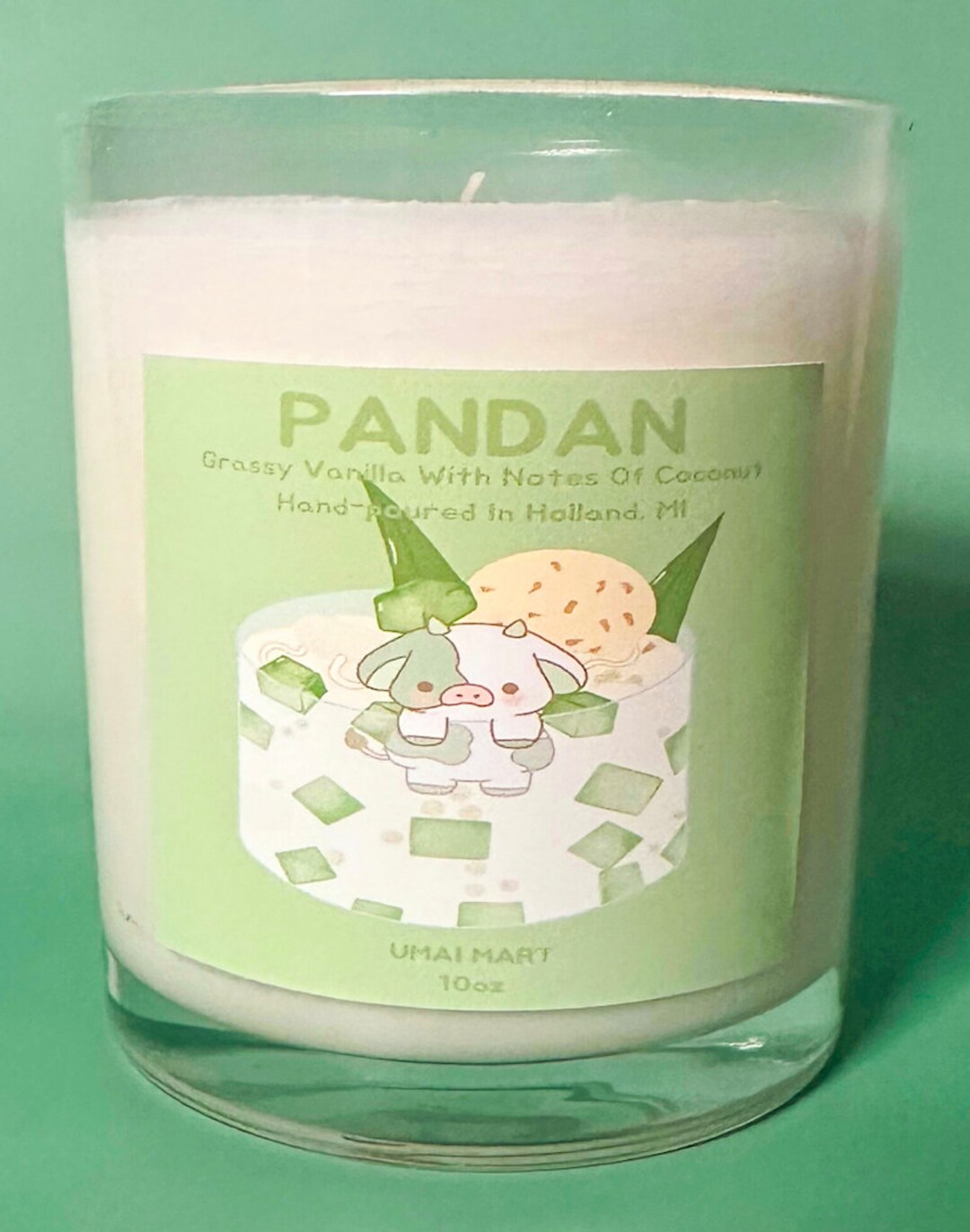 Pandan Coconut 100% Soy Wax Handmade Candle - Etsy