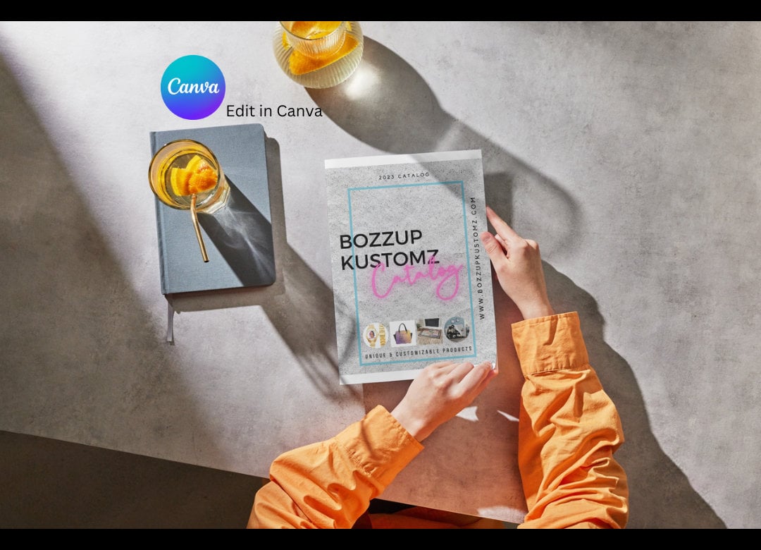 Product Catalog- Design You Own -canva Editable Template - Etsy