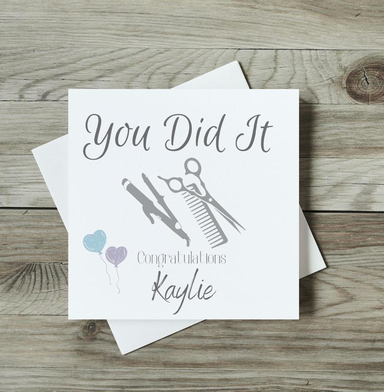 Hairdressing Congratulations Card., Exam Pass, Congratulations Card - Etsy