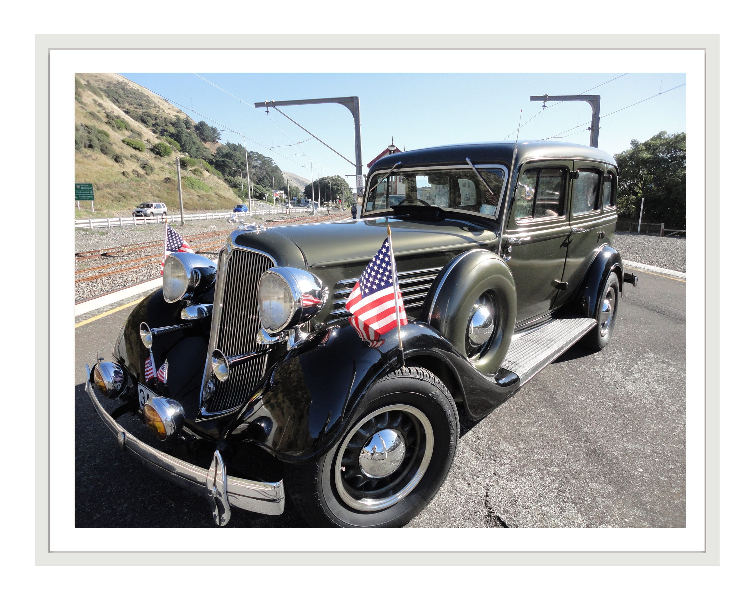 Poster of the 1934 Dodge DR Deluxe Sedan - Etsy