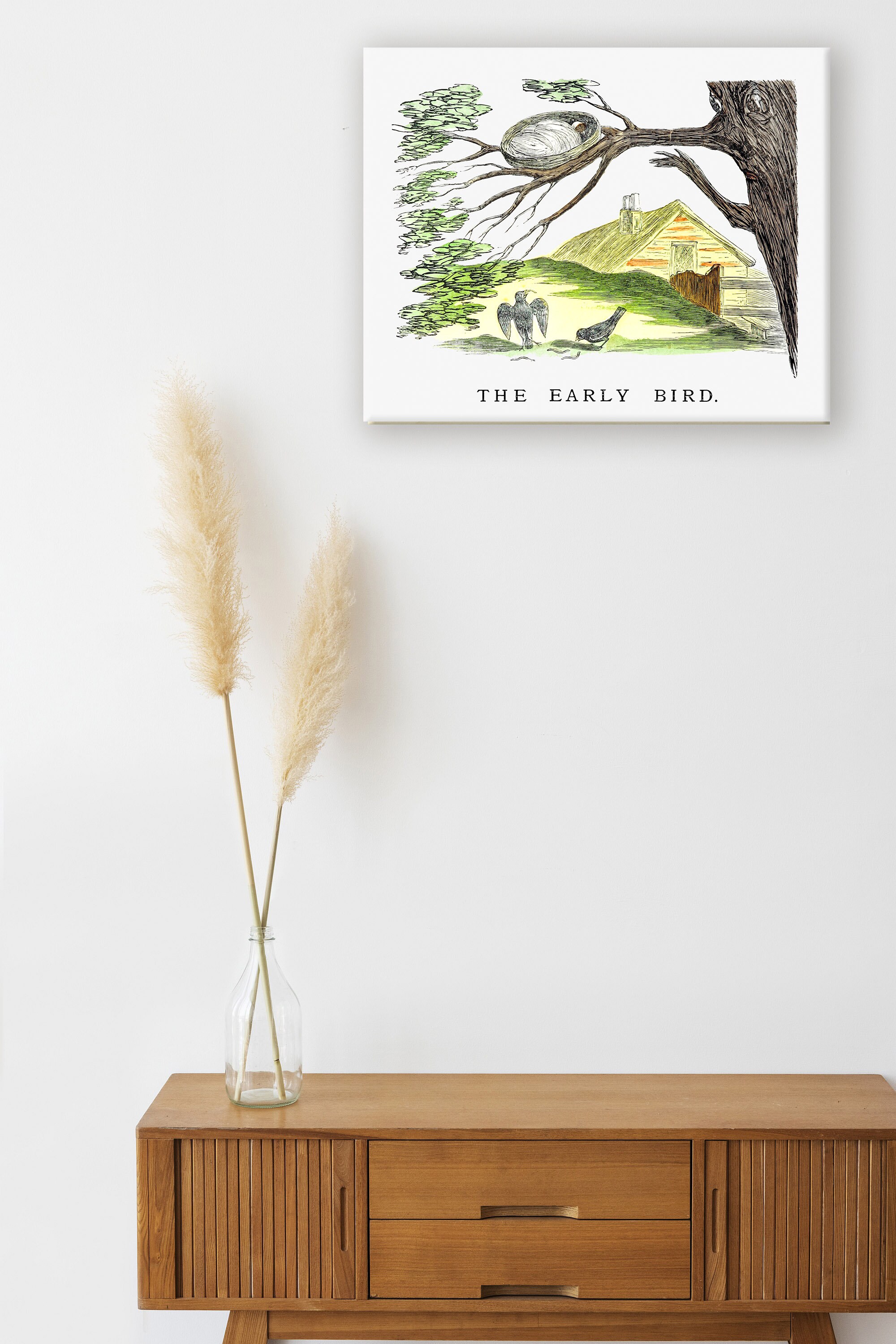 1800s Early Bird British Humor Vintage Caricature Drawing - Etsy