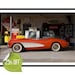 Poster of the Corvette Car Outside the Route 66 Hackberry General Store ...