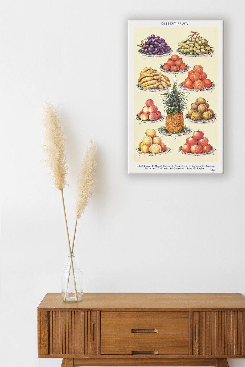 Victorian & French Cuisine Dessert Fruits Set Vintage Cooking Book ...
