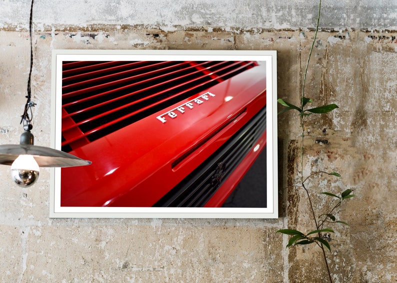 Poster of Ferrari Testarossa - Etsy