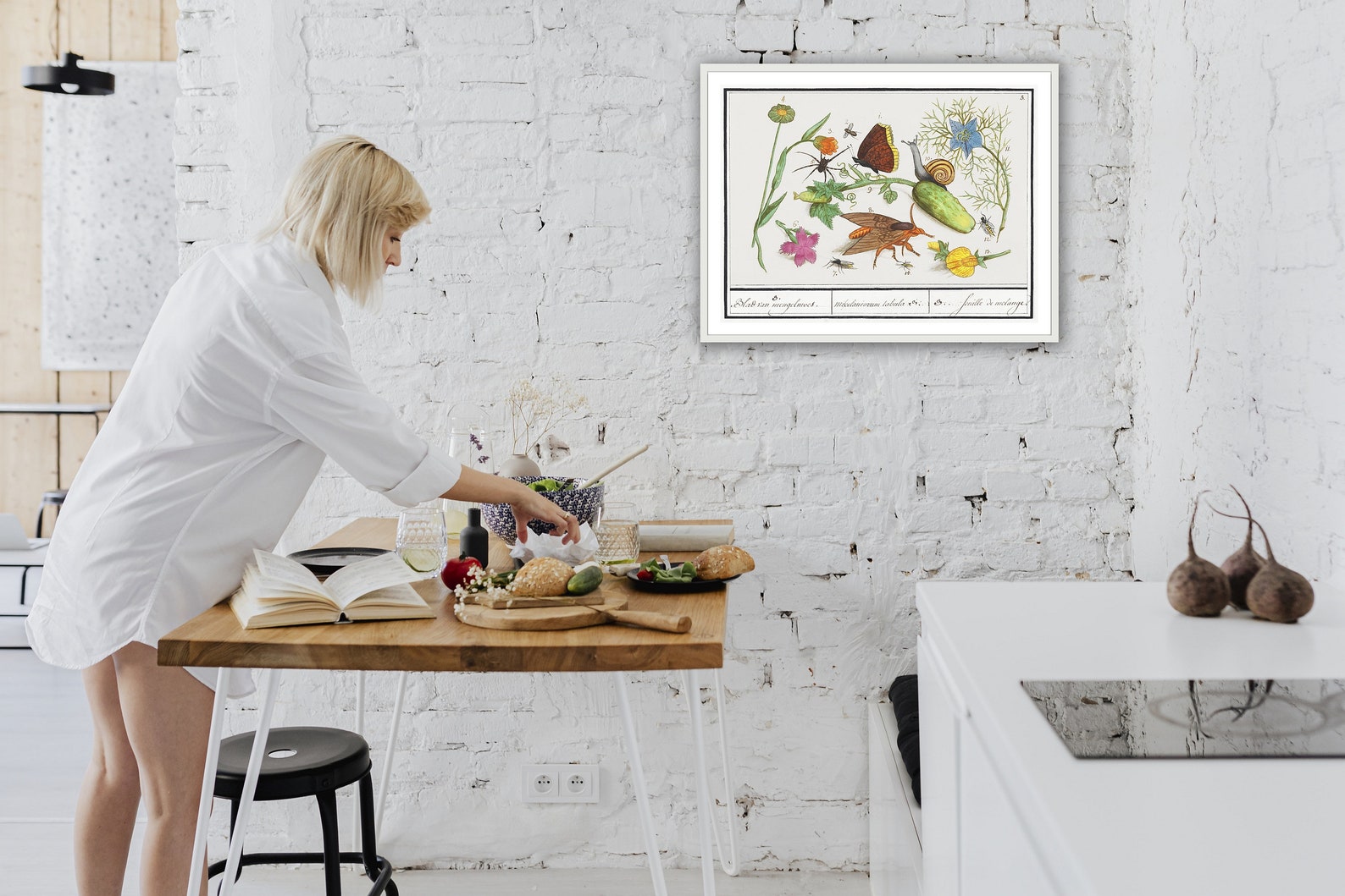 Vintage Illustration Set Poster Still Life Print of Fruits and - Etsy