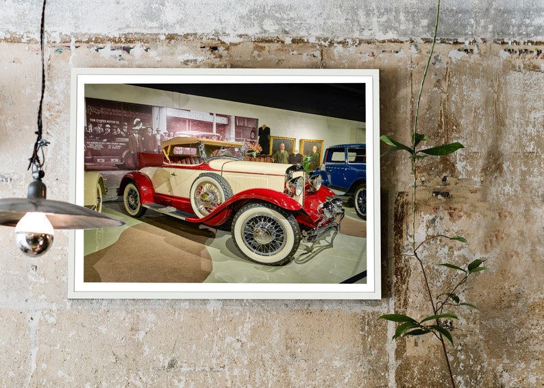 Poster of 1931 Studebaker Six Roadster at the Studebaker Museum in ...