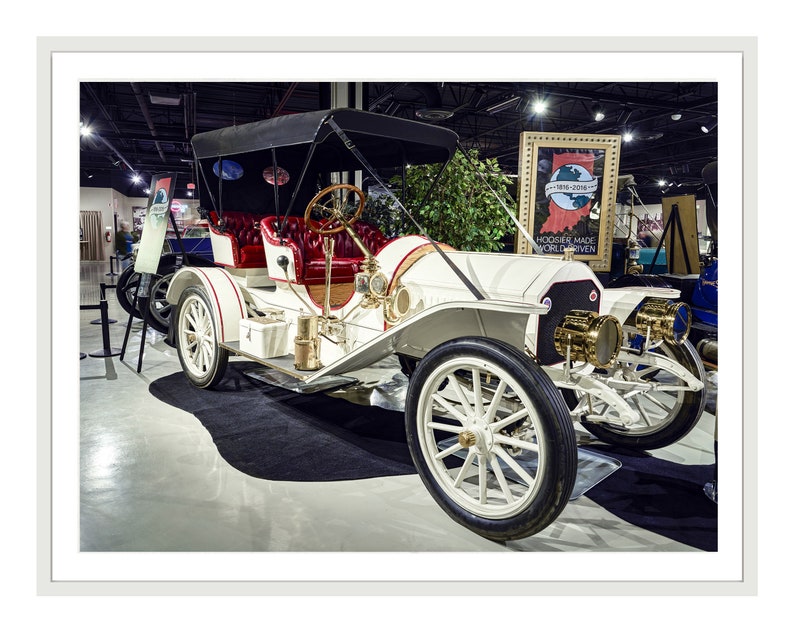 Poster of 1909 Sterling Model K Automobile at the Studebaker Museum in ...