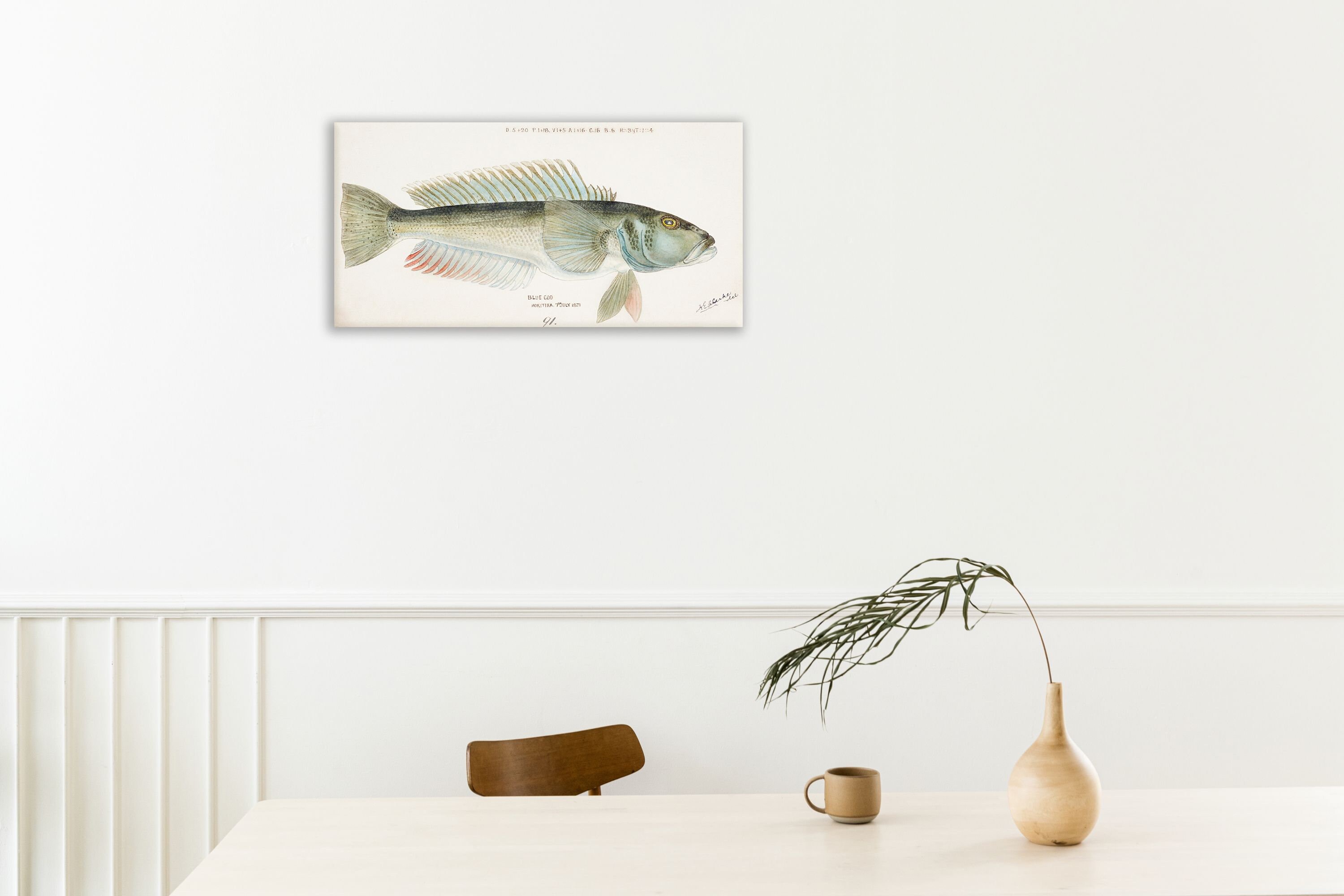 Antique Fish Parapercis Vintage Illustration Patent Print Poster Gift ...