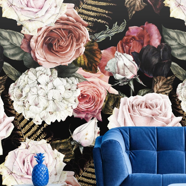 Big Print Wallpaper - Etsy
