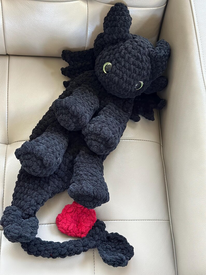 Handcrafted Crochet Toothless Dragon Toy: Your Perfect BFF Inspired by ...