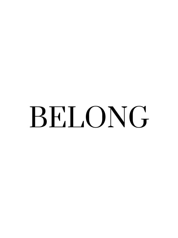 Belong Wall Art - Etsy