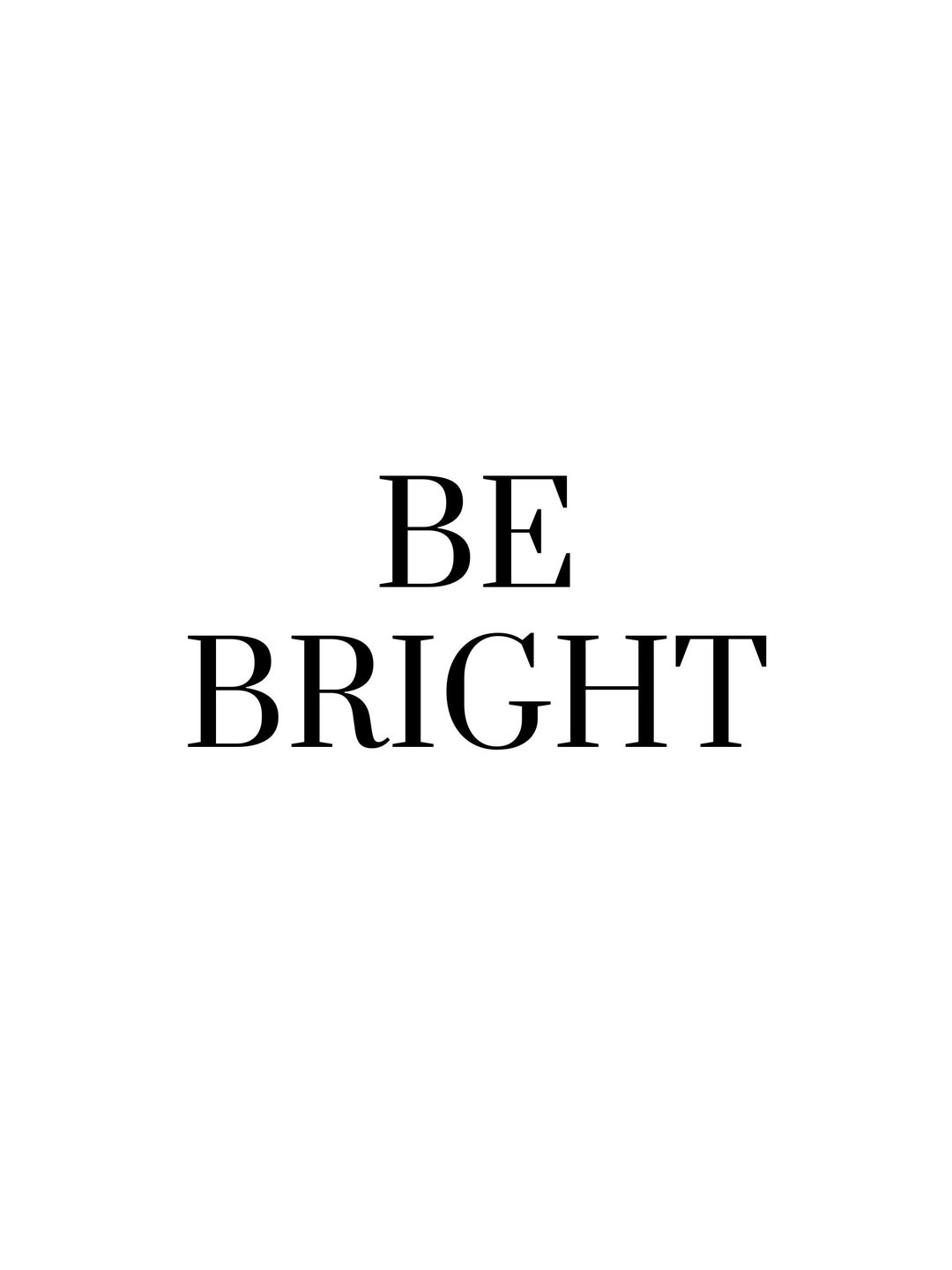 Be Bright | Wall Art - Etsy