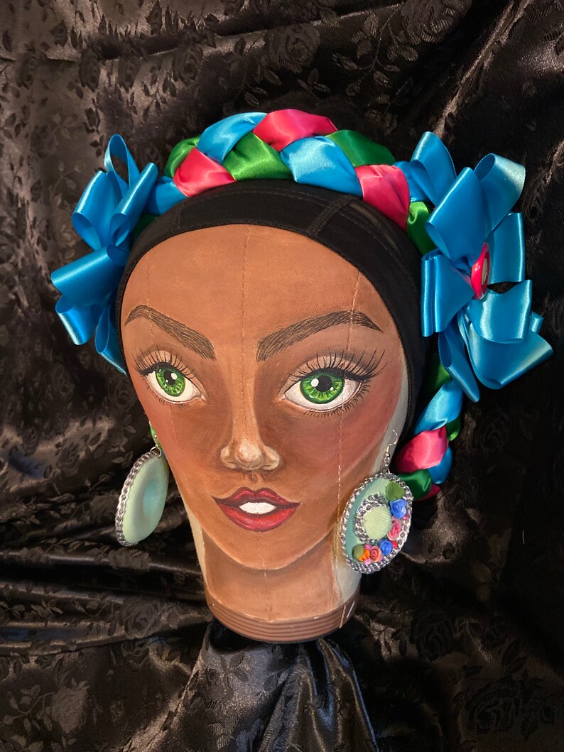 Custom Folklorico Headpiece Mexican Braid Folklorico - Etsy