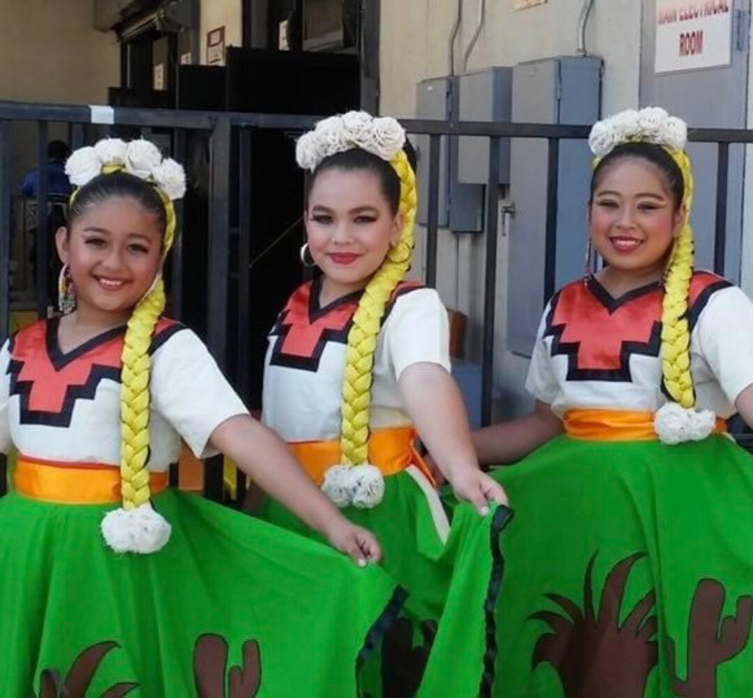 Custom Folklorico Headpiece Mexican Braid Folklorico - Etsy