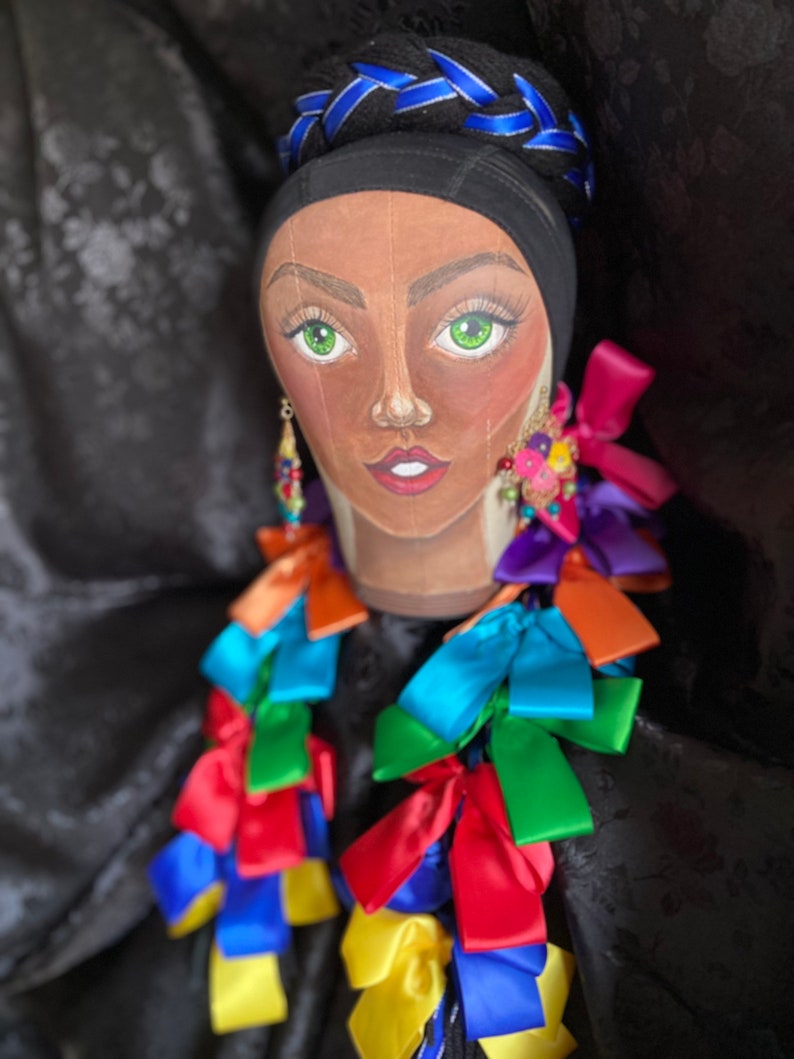 Custom Folklorico Headpiece Mexican Braid Folklorico - Etsy