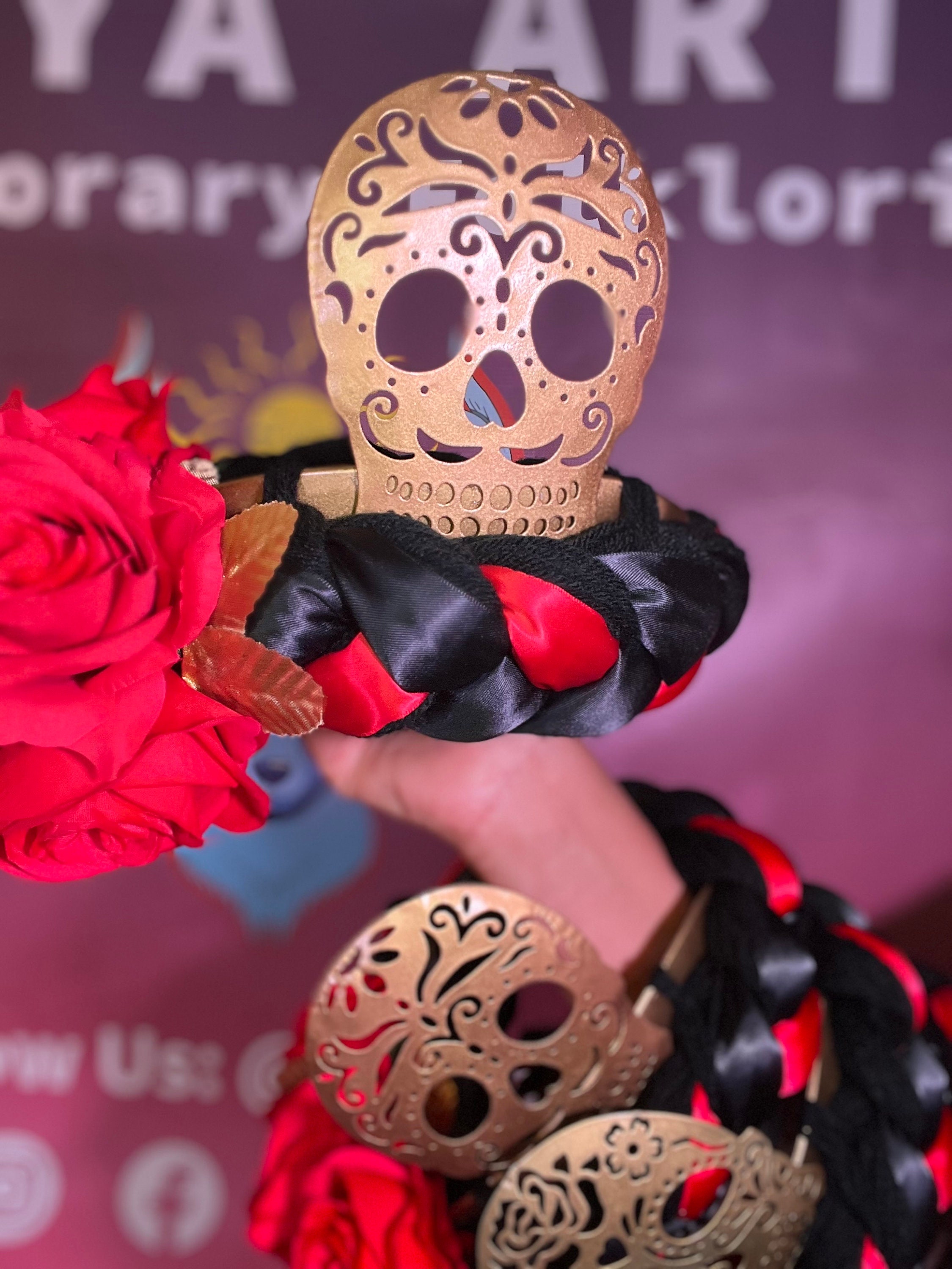 Folklorico Headpiece, Folklorico Braid, Dia De Los Muertos, Trenza ...