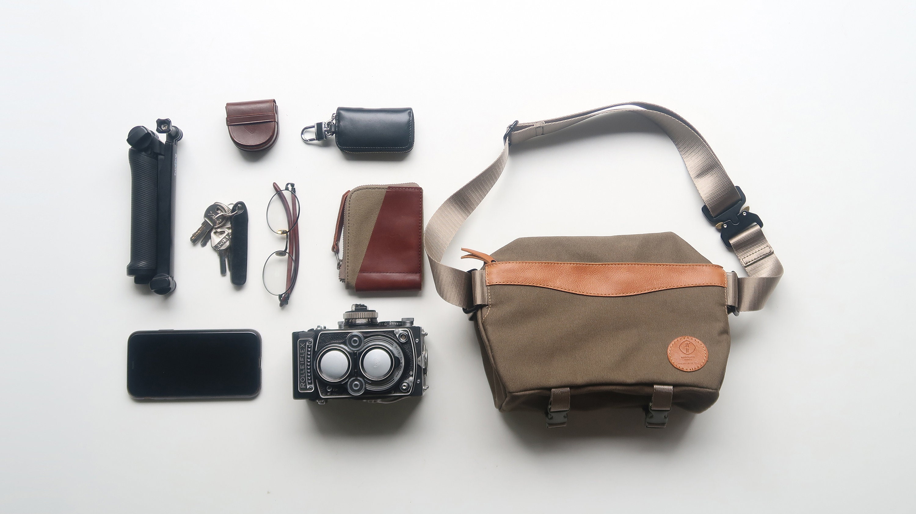 Canvas Fanny Pack Crossbody Sling Bag With Foldable Divider | Etsy