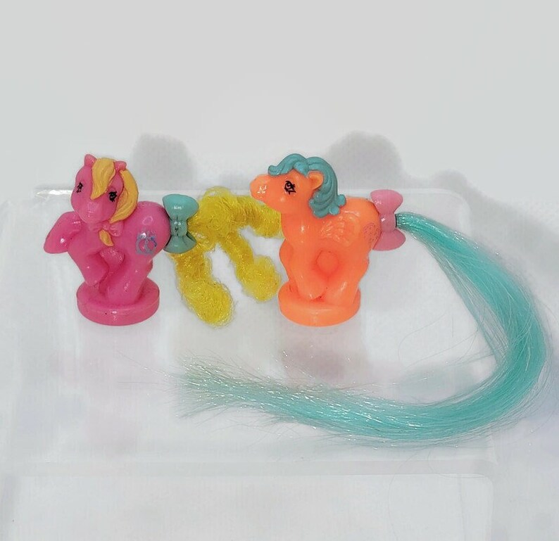 1989 My Little Pony Pick Your Own Ponytail Petite Ponies Set One ...