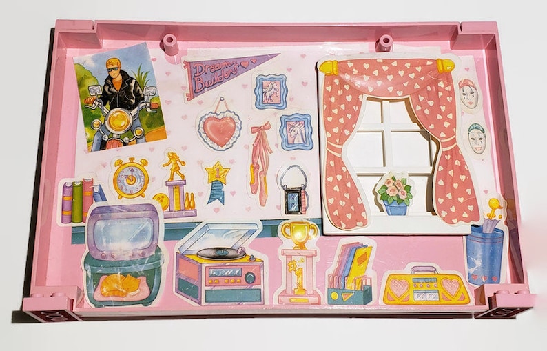 1990 Dream Builders Teen Bedroom, Hard to Find 100% Complete, Tyco ...