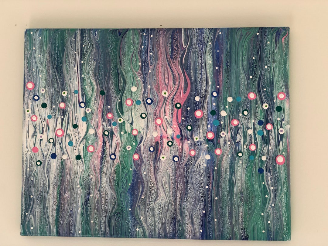 Abstract Acrylic Blob Painting - Etsy