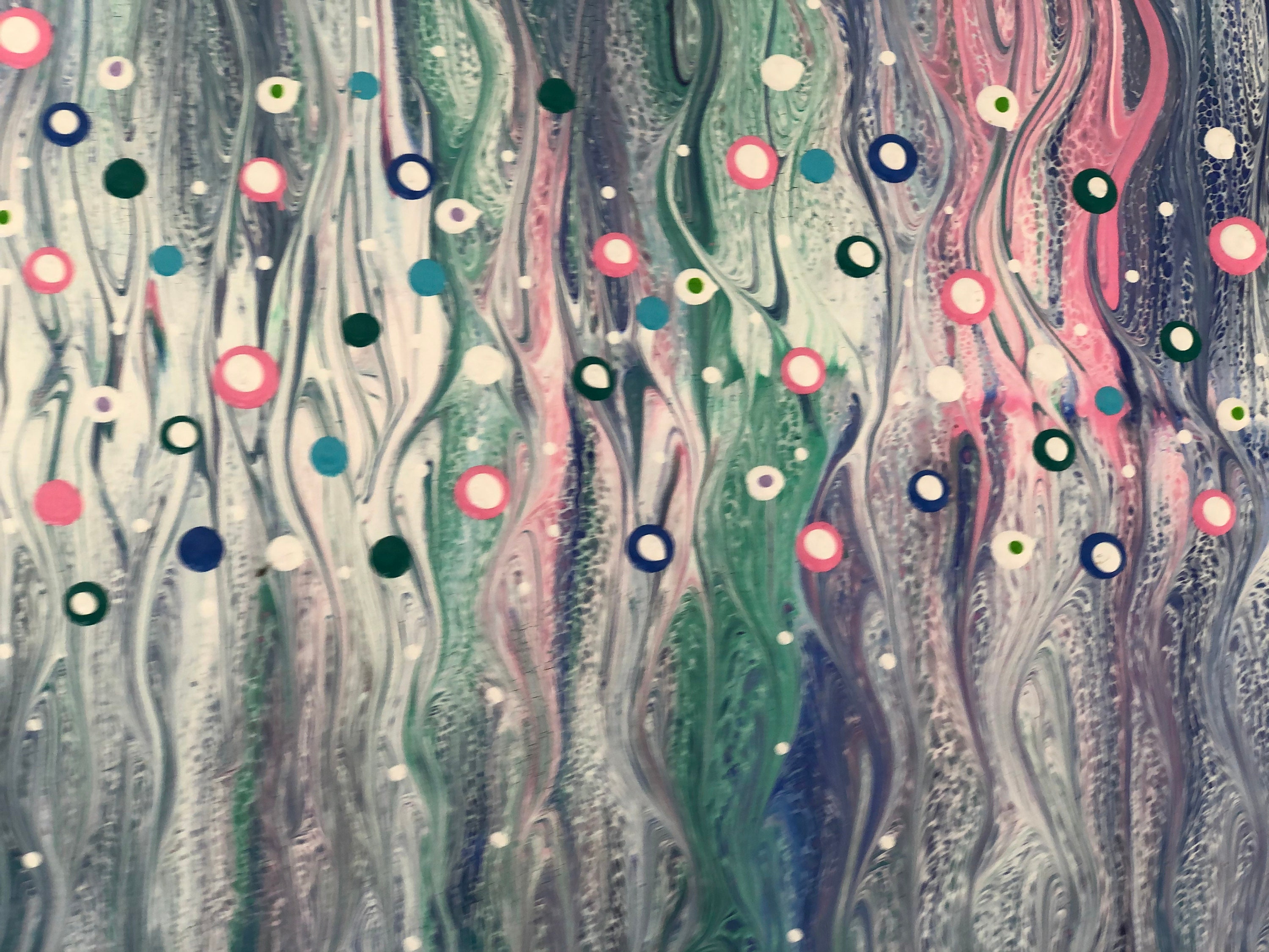 Abstract Acrylic Blob Painting - Etsy