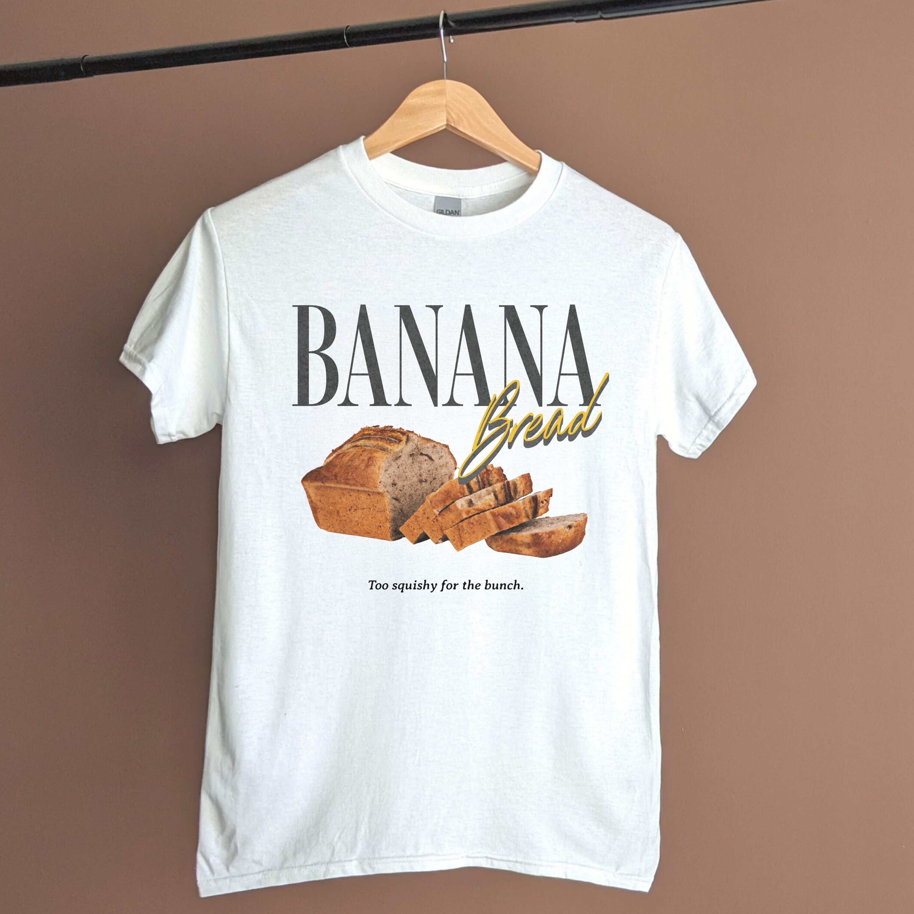 Banana Bread Graphic T-shirt, Vintage Retro Food Tee, Bootleg, Y2K ...