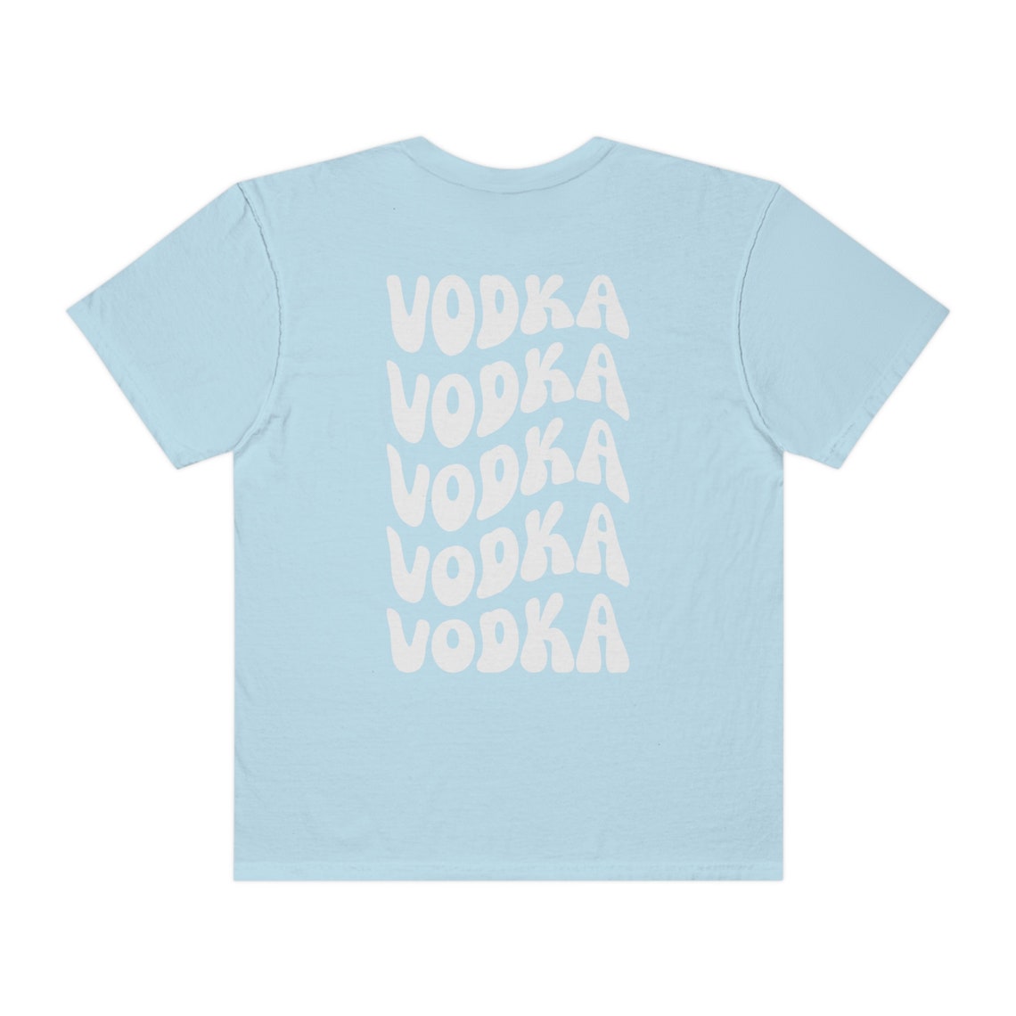 Vodka T-shirt | Comfort Colors | Retro Groovy Text | Beach Shirt ...