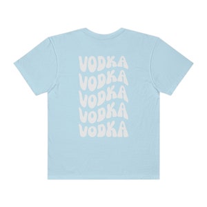 Vodka T-shirt | Comfort Colors | Retro Groovy Text | Beach Shirt ...