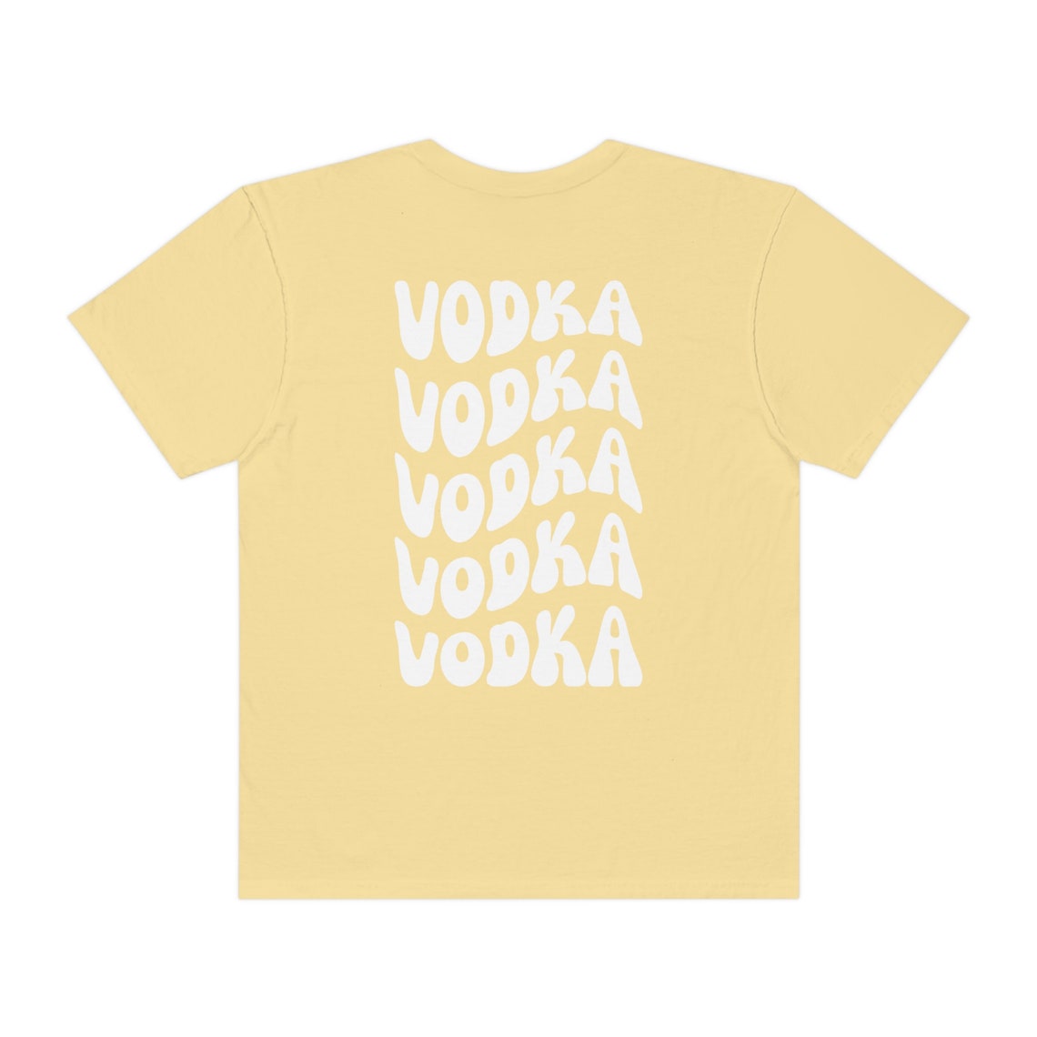 Vodka T-shirt | Comfort Colors | Retro Groovy Text | Beach Shirt ...