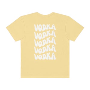 Vodka T-shirt | Comfort Colors | Retro Groovy Text | Beach Shirt ...