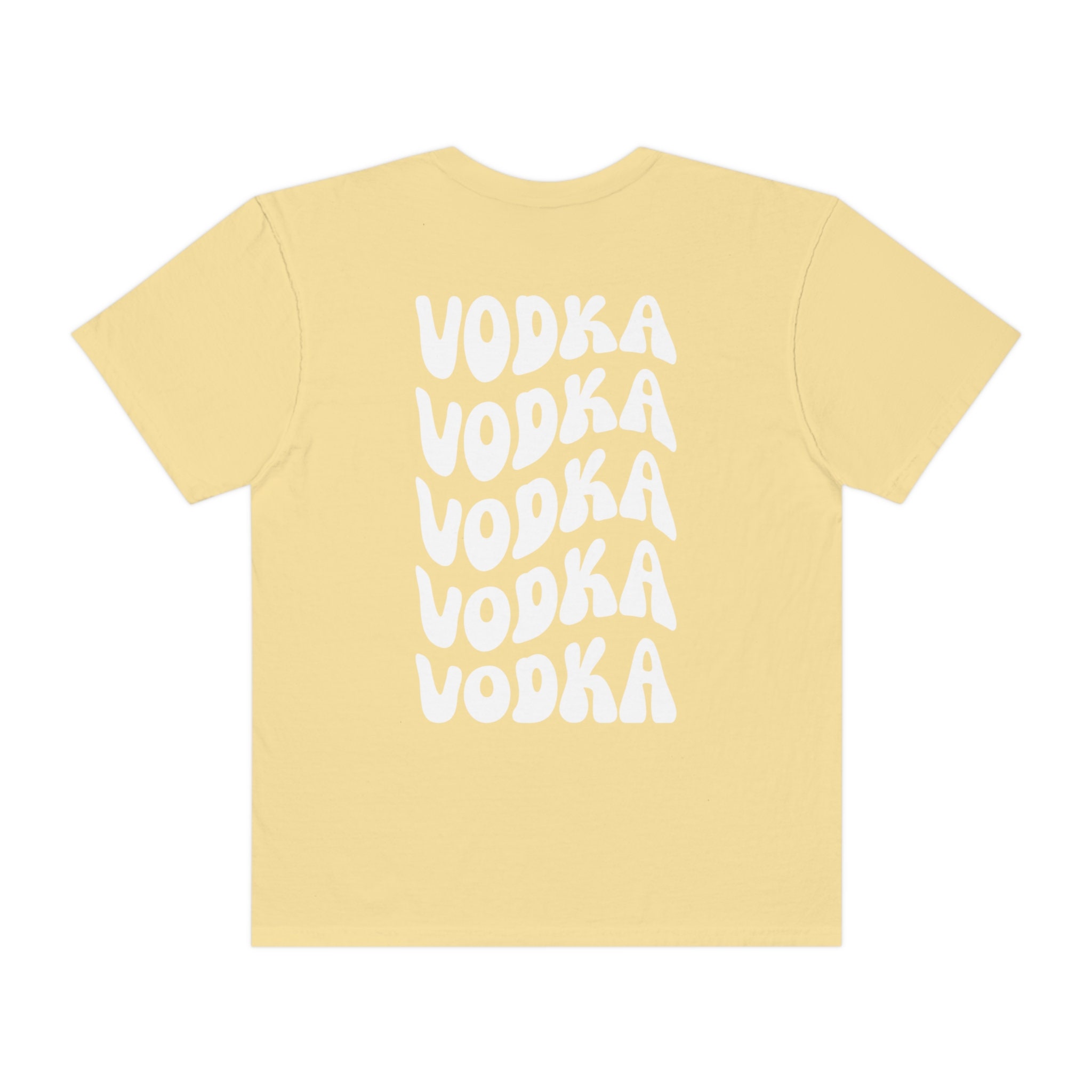 Vodka T-shirt | Comfort Colors | Retro Groovy Text | Beach Shirt ...