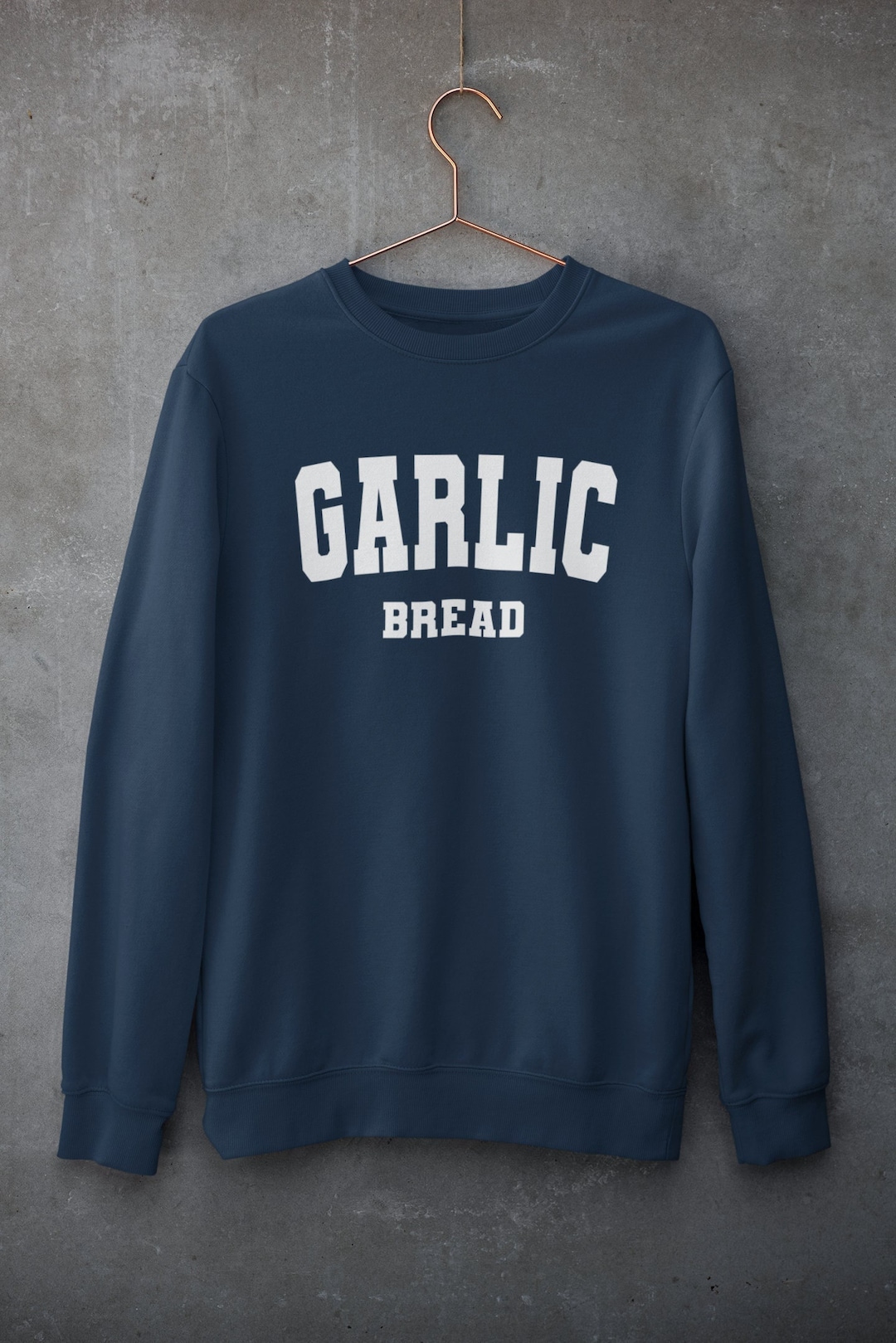 Garlic Bread Crewneck Sweatshirt Foodie Sweatshirt College - Etsy