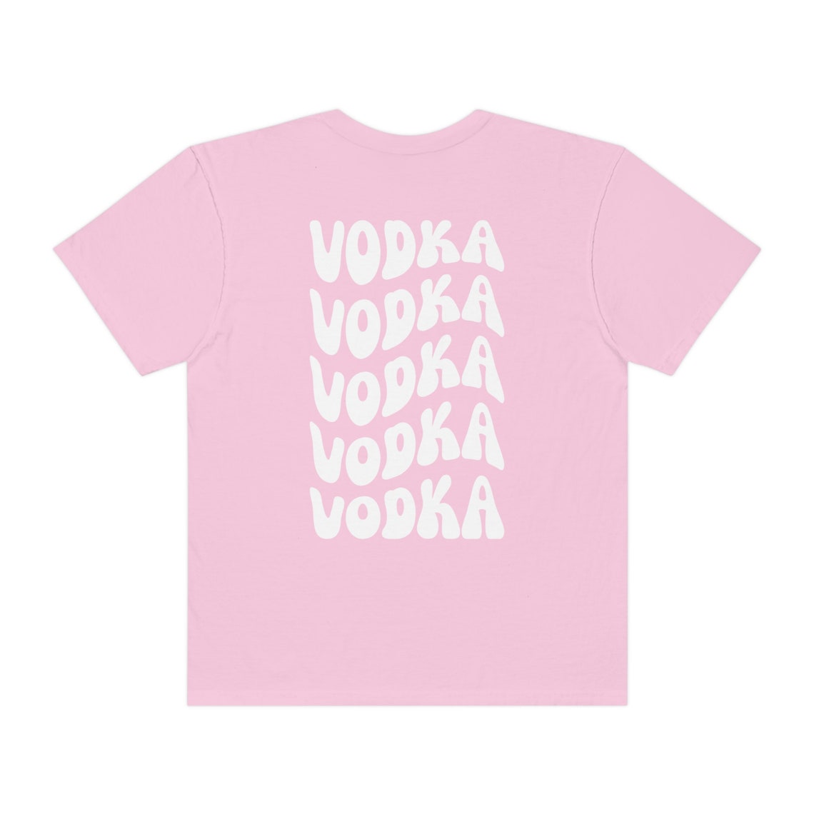 Vodka T-shirt | Comfort Colors | Retro Groovy Text | Beach Shirt ...