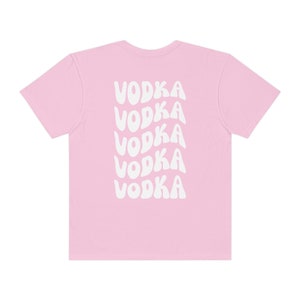Vodka T-shirt | Comfort Colors | Retro Groovy Text | Beach Shirt ...