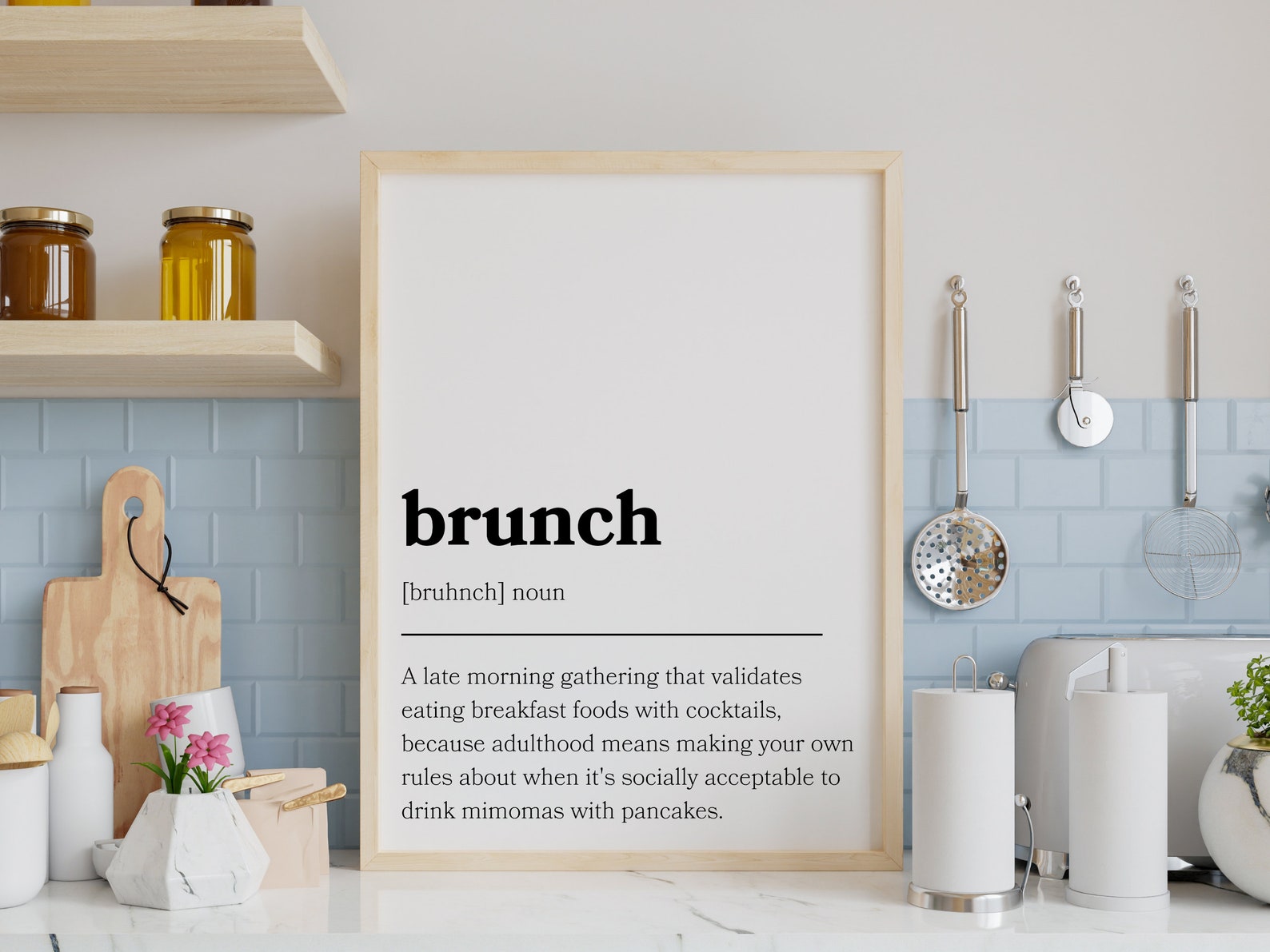 Brunch Wall Art | Definition Print | Dictionary Poster | Funny Food ...