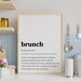 Brunch Wall Art | Definition Print | Dictionary Poster | Funny Food ...