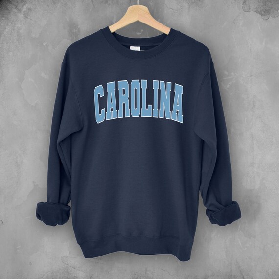 North Carolina Crewneck Sweatshirt Tar Heels Apparel College Sweater Game Day Merch UNC Apparel Student Gift Unisex Etsy
