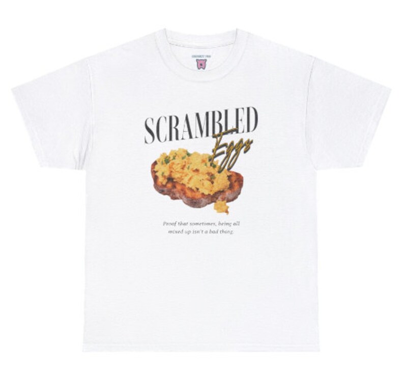 Scrambled Eggs Graphic T-shirt, Retro Breakfast Tee, Bootleg, Funny ...