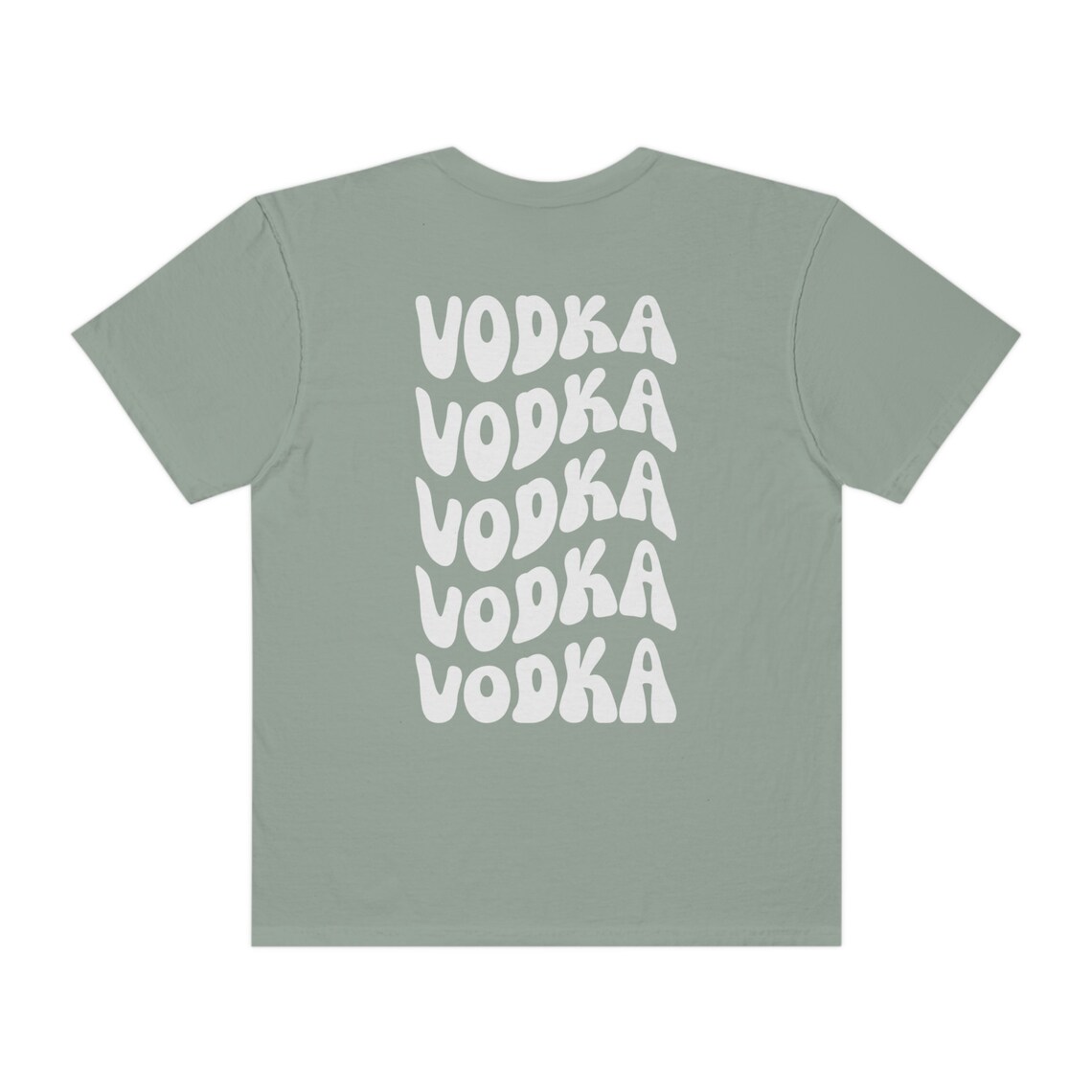 Vodka T-shirt | Comfort Colors | Retro Groovy Text | Beach Shirt ...