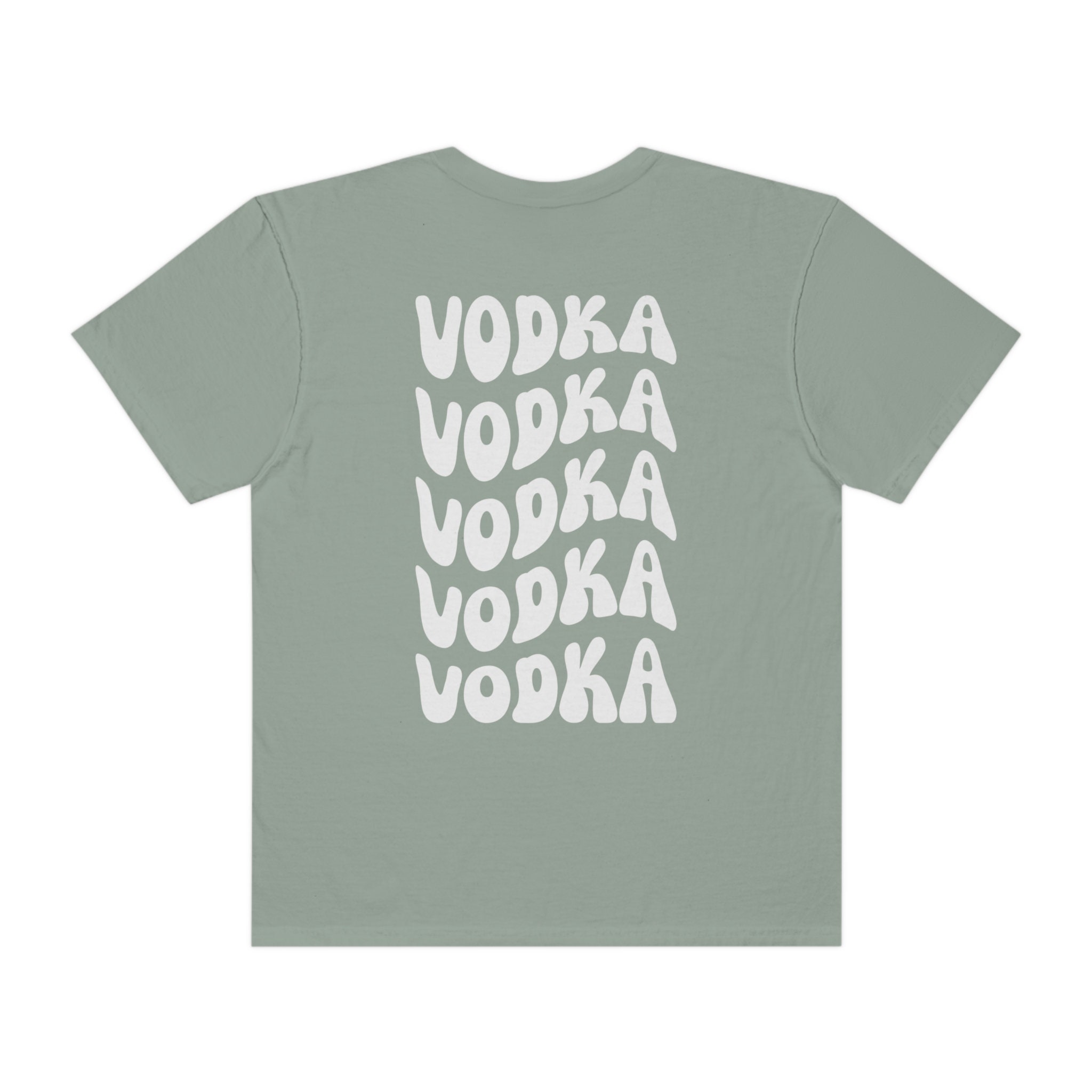 Vodka T-shirt | Comfort Colors | Retro Groovy Text | Beach Shirt ...