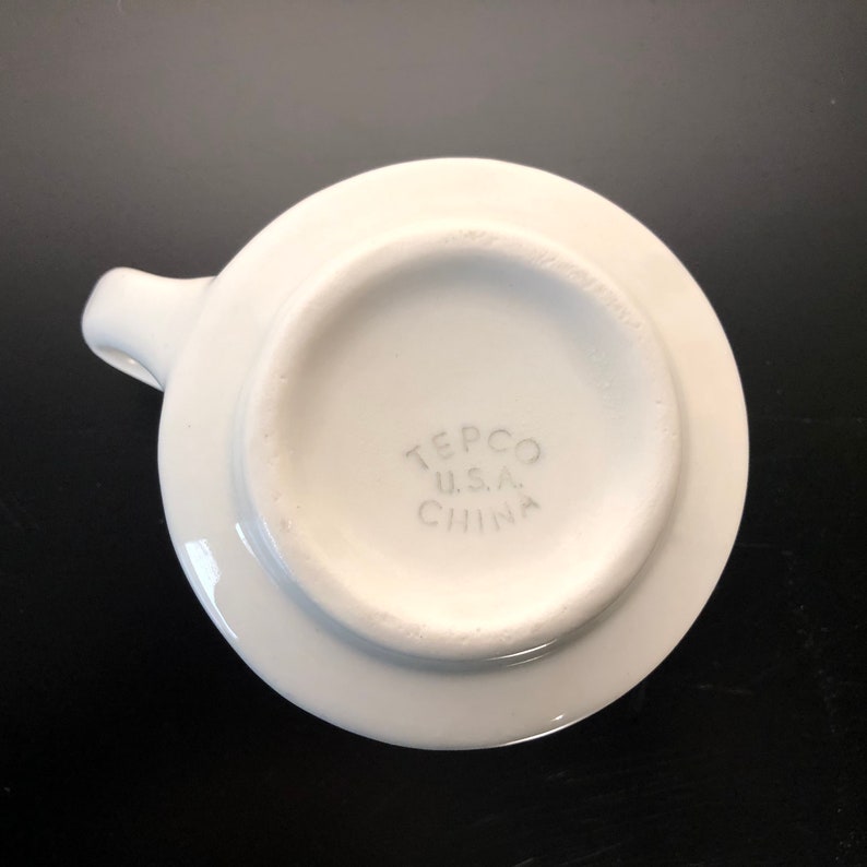 Vintage TEPCO USA China White Restaurant Ware Single Mug - Etsy