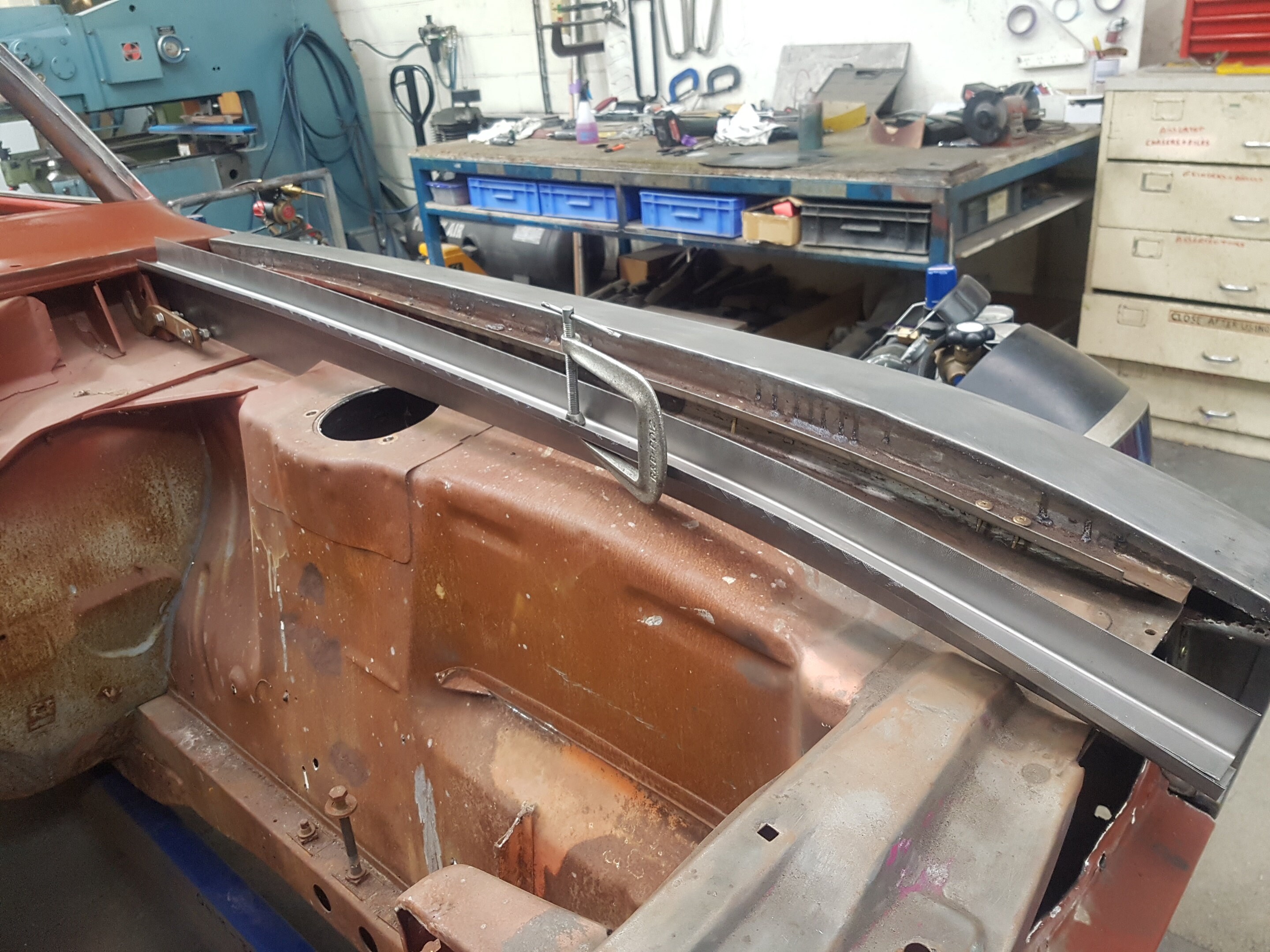 Ford Capri Mk1 Right Hand Inner Guard Mounting Rail Repair Panel ...