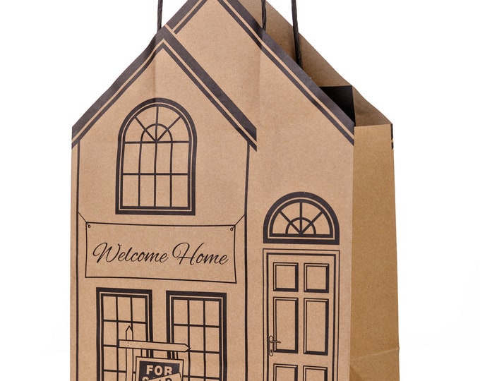 House Shaped Gift Bags - Etsy
