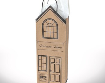 House Shaped Gift Bags - Etsy